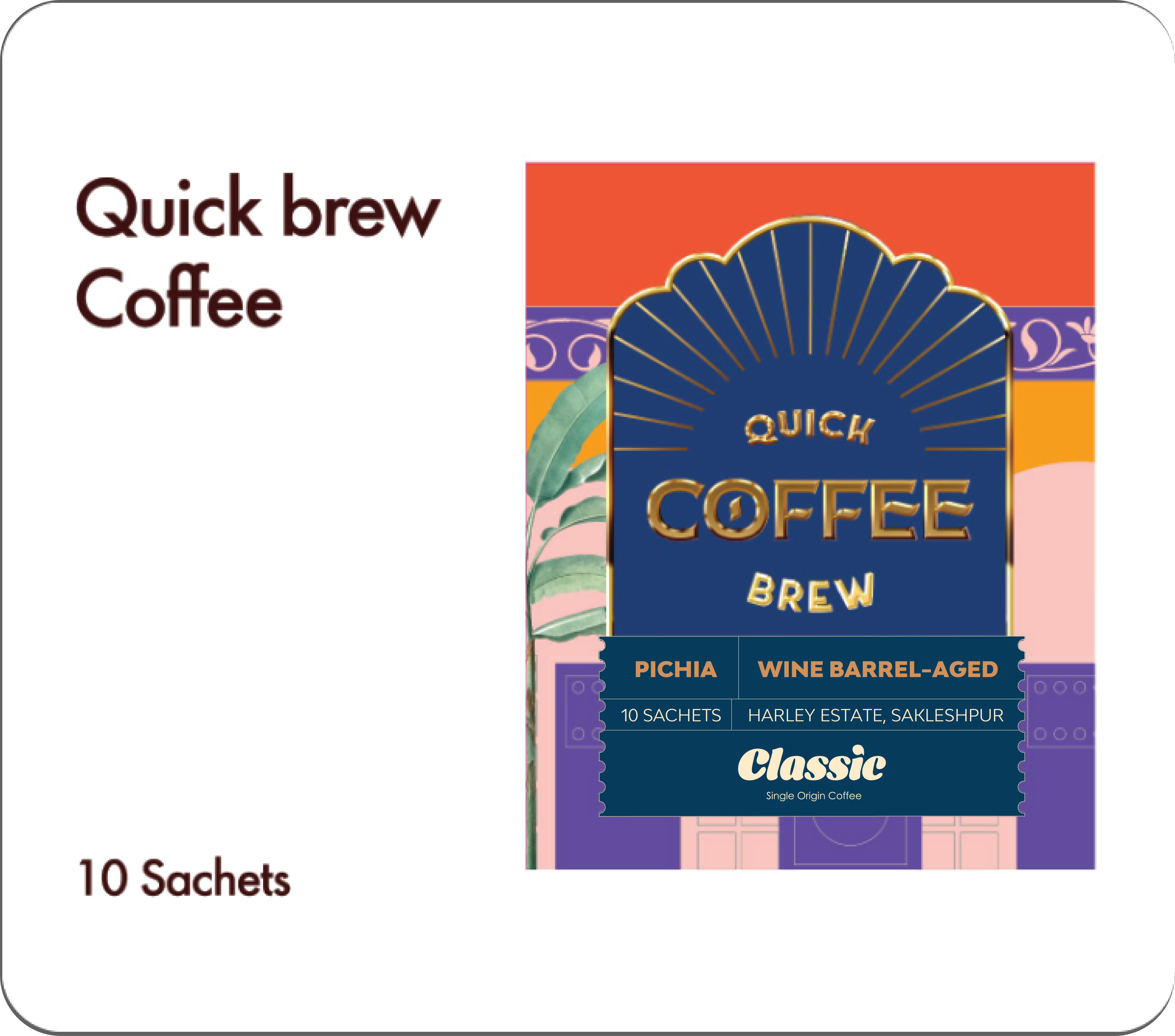 Classic Honey Sun Dried Quick Brew | Single Serve Coffee | Classic Coffees
